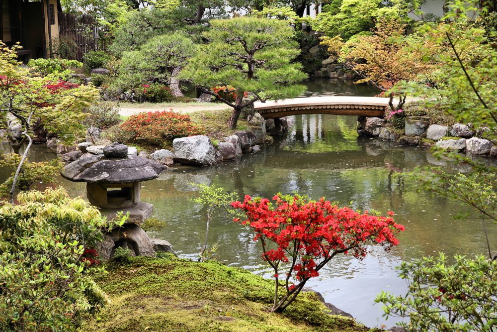 Isuien Garden Isuien Garden In Autumn / Japanese Garden (Nara...